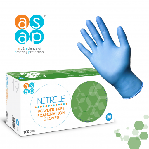 ASAP Nitrile Examination Gloves Powder Free - Wishmed