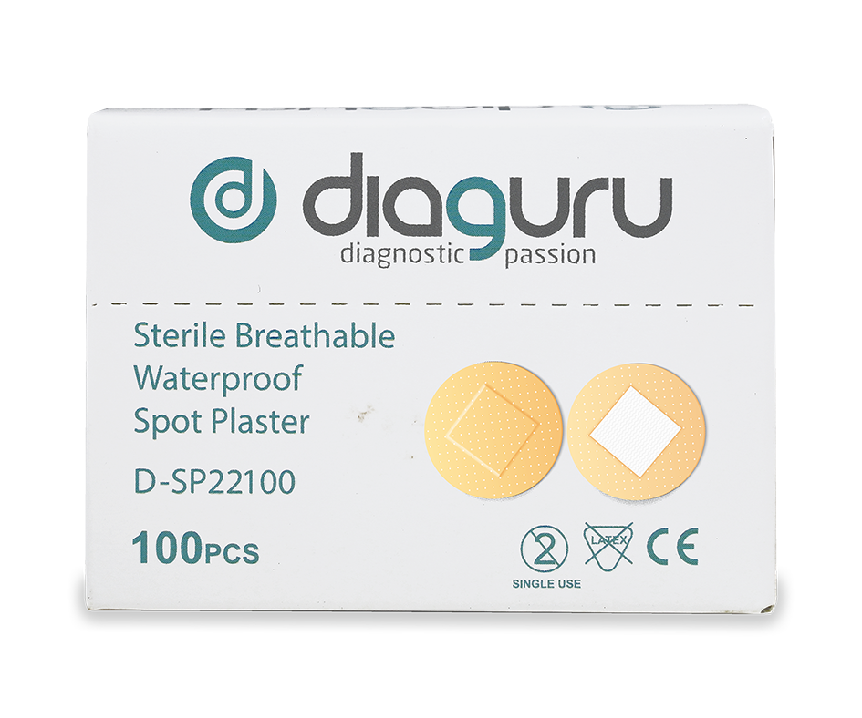 Diaguru Spot Plaster Waterproof Sterile Box/100 - Wishmed