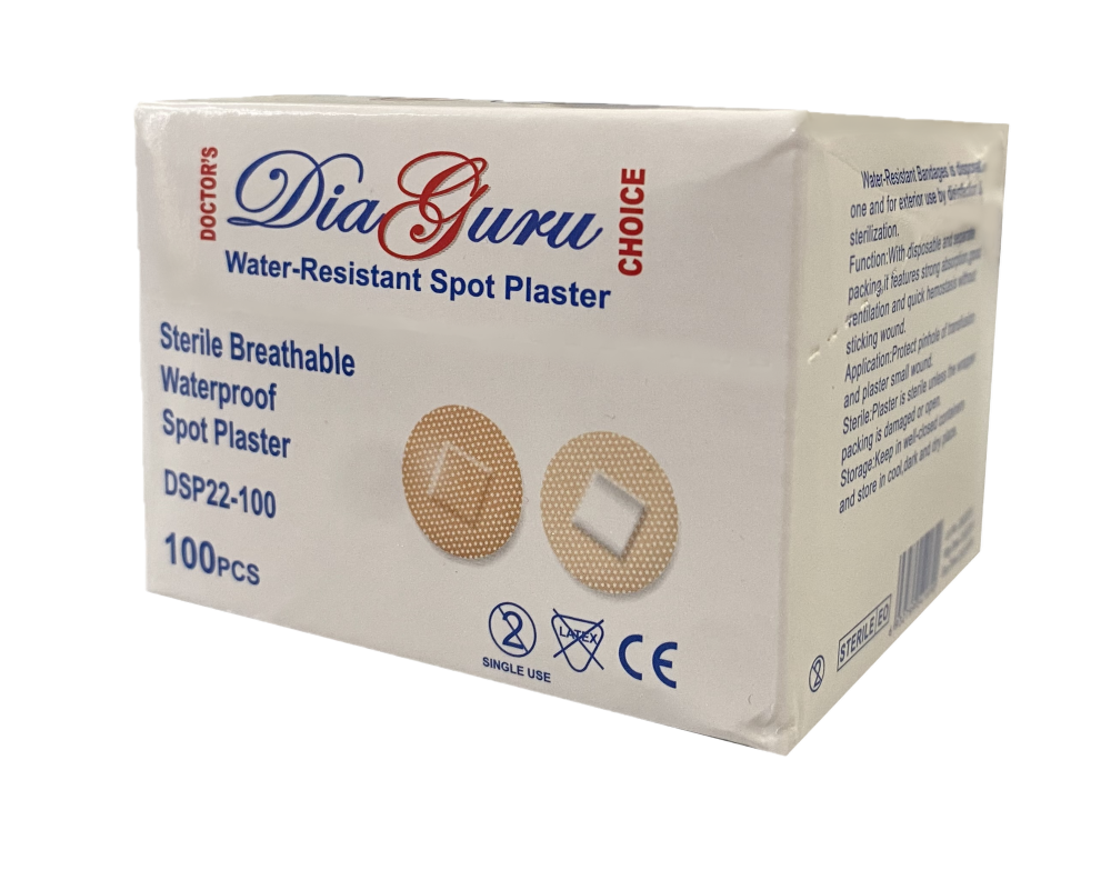 Diaguru Spot Plaster Waterproof Sterile Box/100 - Wishmed