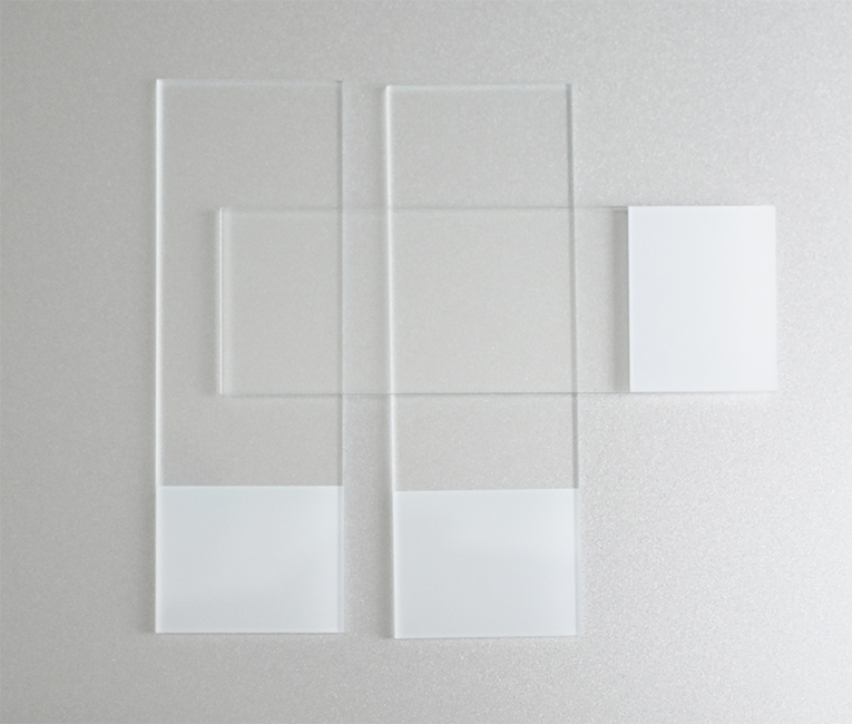 White glass, microscope slides