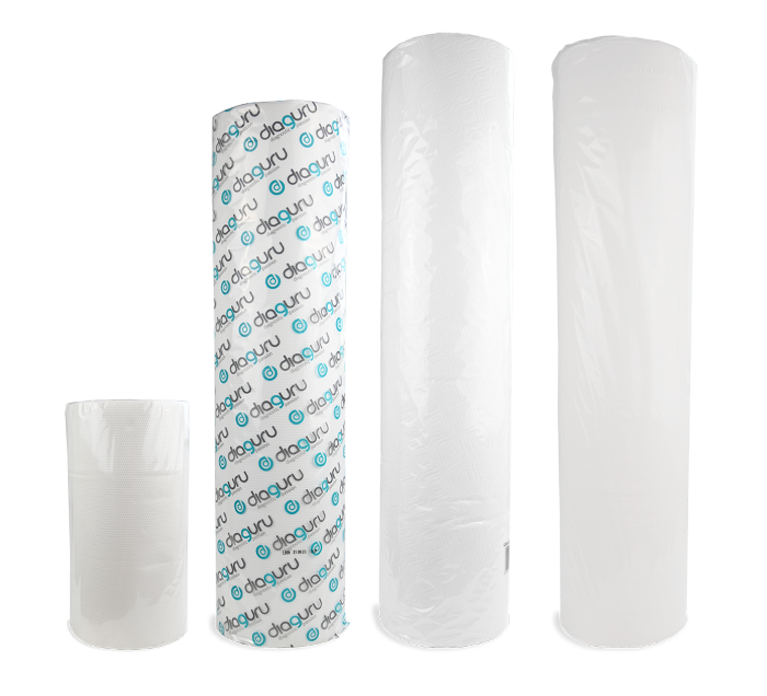 Diaguru Universal Paper Bed Rolls 2 ply, 34cm Perforation ROLL - Wishmed