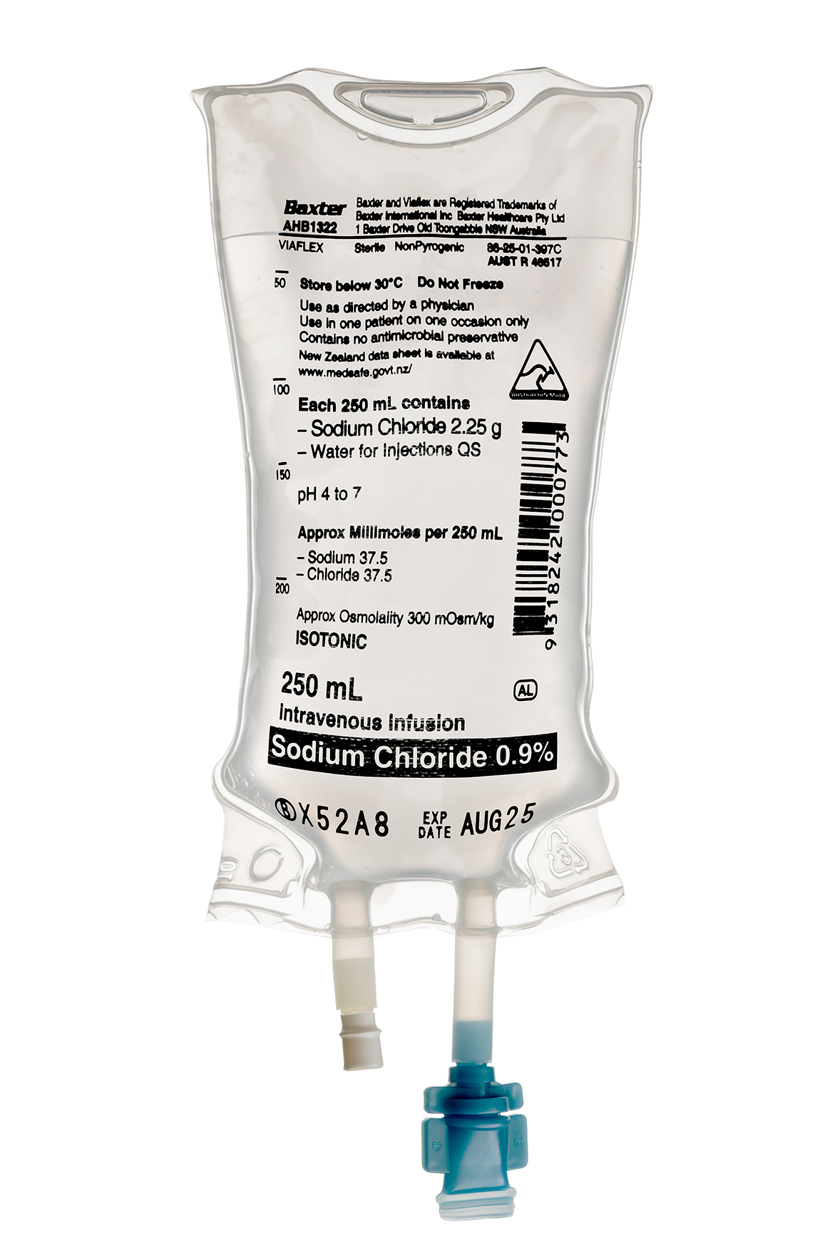 Baxter Sodium Chloride 0.9% Intravenous Infusion Viaflex Bag - Wishmed Baxter Sodium Chloride 0.9% Intravenous Infusion Viaflex Bag - Wishmed