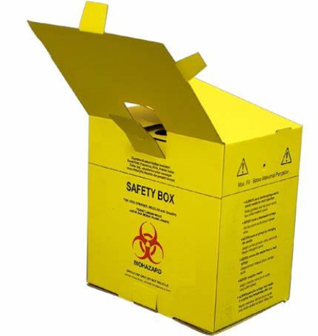 Safety box, corrugated cardboard material,50pcs/carton - Wishmed