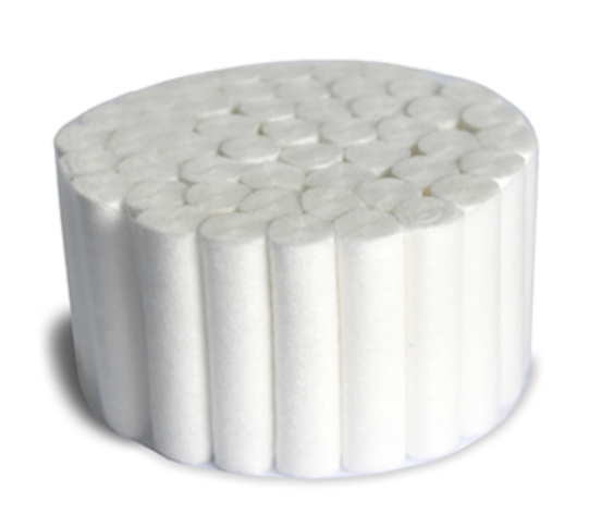 Dental Cotton Rolls #2, 40 bands of 50 cotton rolls (2000/box) - Wishmed