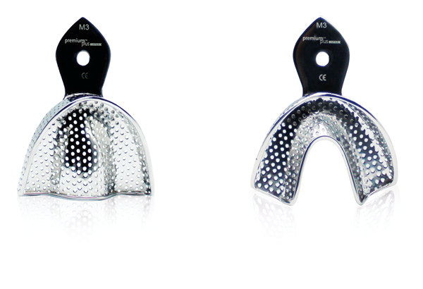 Premium Plus Japan Metal Impression Trays Perf-Lock Set - Pack/10 - Wishmed