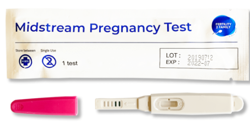 Pregnancy Test Kits Box of 25 Mid-Stream - Wishmed