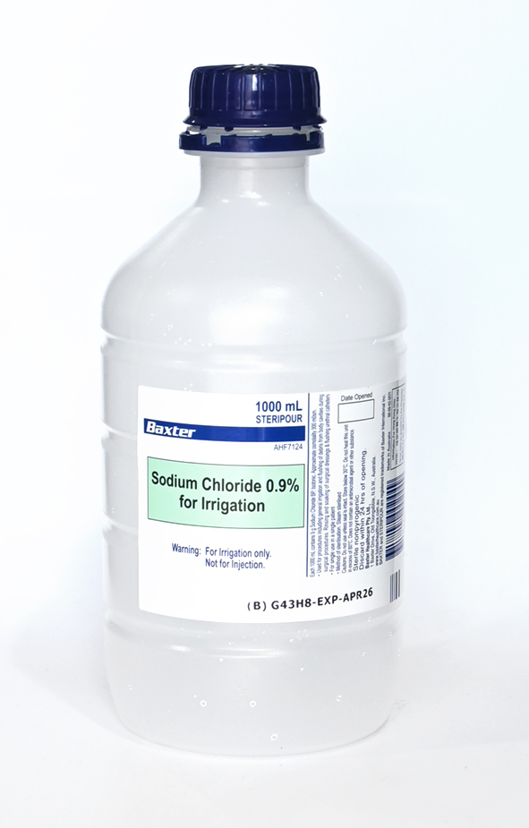 Baxter Sodium Chloride 0.9% Steripour Bottle - Wishmed