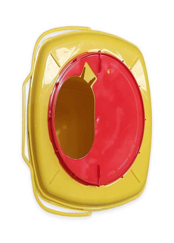 Diaguru Sharps Container 22L Yellow, 10/CTN - Wishmed