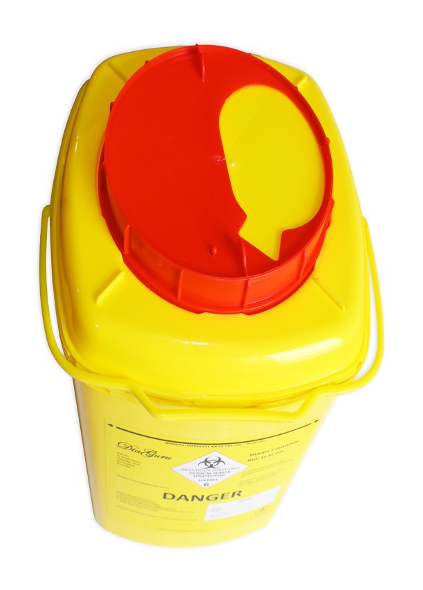 Diaguru Sharps Container 22L Yellow, 10/CTN - Wishmed